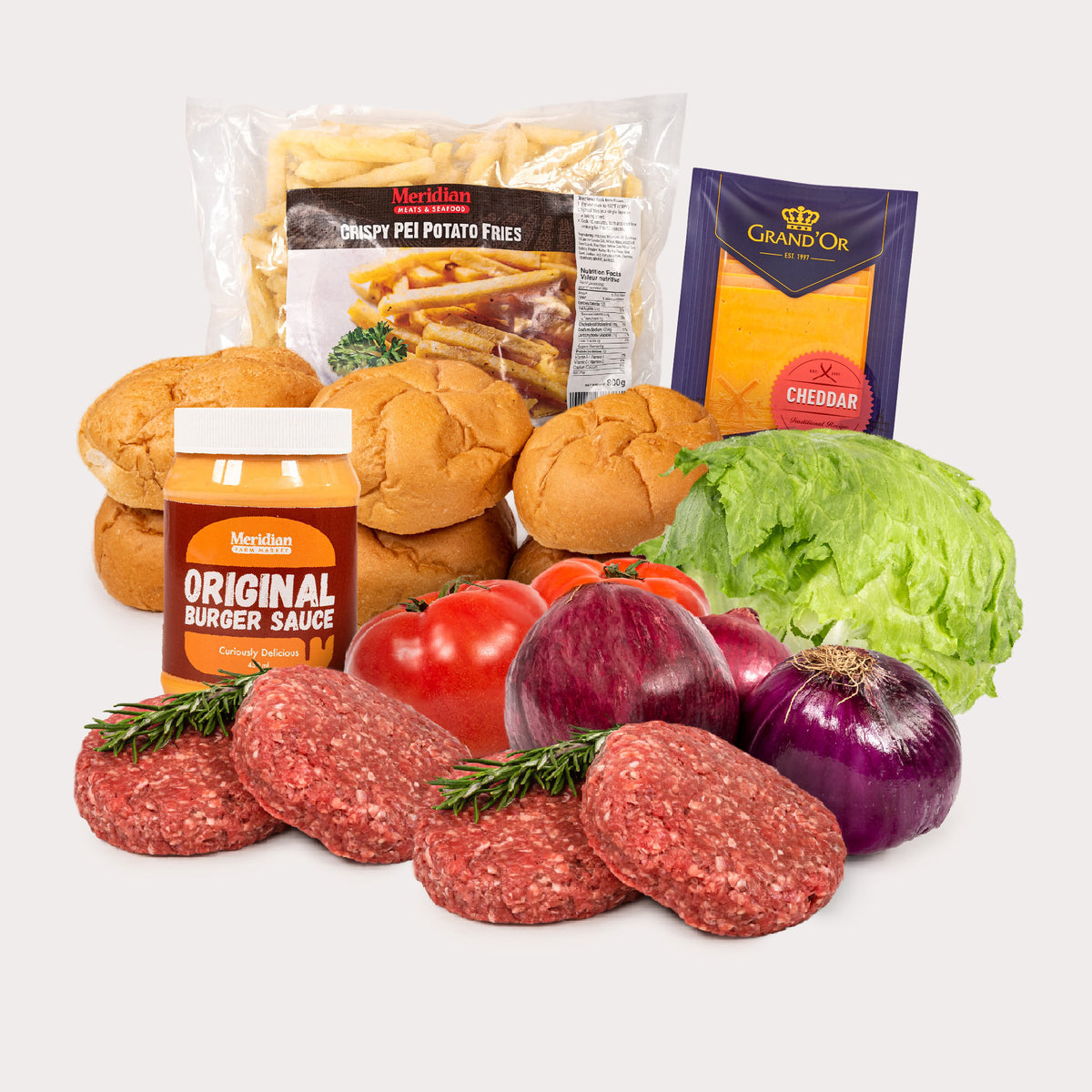 Burger and Fries Meal Kit – Meridian Farm Market