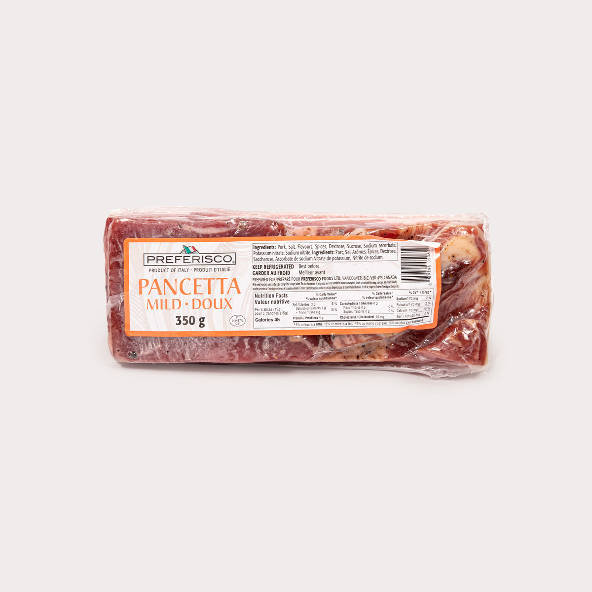 Pancetta, Mild – Meridian Farm Market