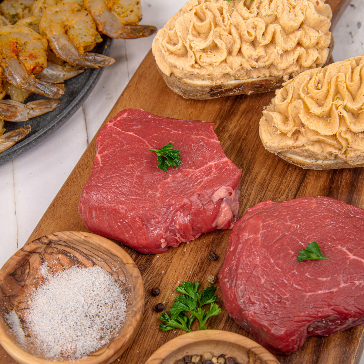 Surf & Turf with Baked Potato Combo – Meridian Farm Market